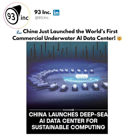 Underwaterdatacenter Airevolution Deepseek Chinatech Ai Innovation… 93 Inc