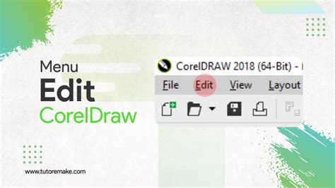 Menu Edit Corel Draw Tutor Remake