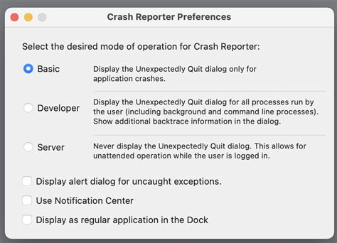 Crash How To Disable The “ Quit Unexpectedly” Dialog In Macos V13