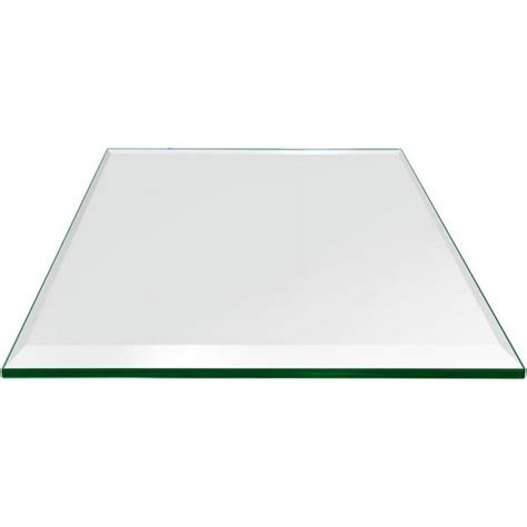 Square Glass Table Top Tempered 12 Thick Bevel Polished Glass
