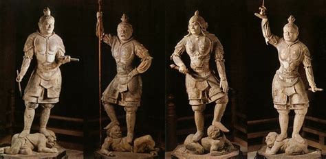 四天王 shitennou caturmahārāja Four persons guardian deity 広目天増長天