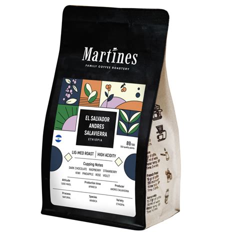 Specialty El Salvador Andres Salavierra Ethiopia Arabica Martines