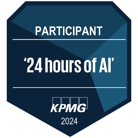 Kpmgs Global 24 Hours Of Ai Foundations Event 2024 Participant