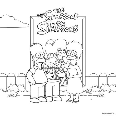 Os Simpsons O Filme Para Colorir