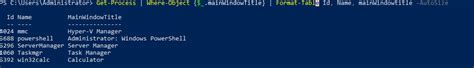 Работа с процессами через Powershell Get Process Fixmypc