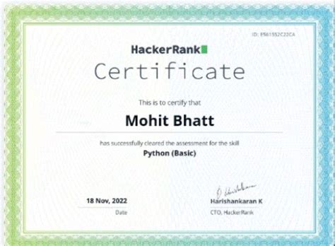 Mohit Bhatt On Linkedin Hackerrank Lovelyprofessionaluniversity Lpuuniversity