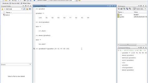 Bh Matlab Essential Skills Sect 33 Calculating Mean Median And