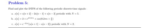 Problem Find And Plot The DTFS Of The Following Chegg