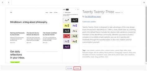 how to delete a theme in wordpress using 4 simple methods