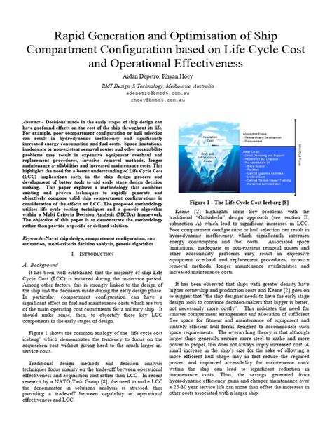 Optimisation Of Ship Compartment Configuration Pdf Mathematical Optimization Ships