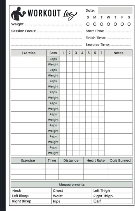 Exercise Log Template