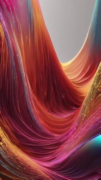 Premium Photo Wave Of Interlacing Points And Lines Abstract Background Technological Style Big