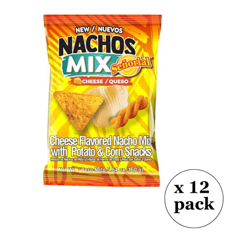 Señorial Nachos Mix Cheese Flavor 5 6 Oz Box 12 Pack