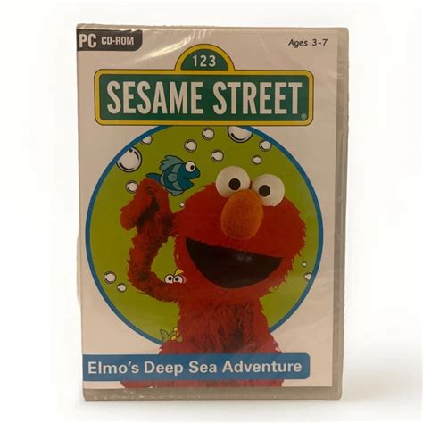 Sesame Street Elmos Deep Sea Adventure Pc Cd Rom 2001 Brand New Sealed
