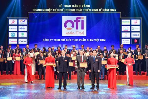 Công ty TNHH Olam Việt Nam nhận giải Top doanh nghiệp tiêu biểu trong phát triển kinh tế xã