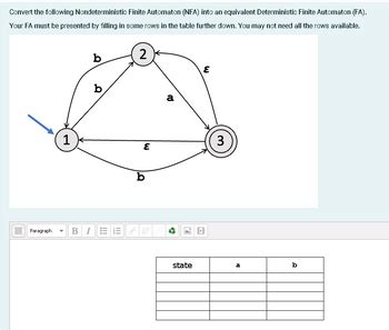 Answered Convert The Following Nondeterministic Finite Automaton NFA Into An Equivalent