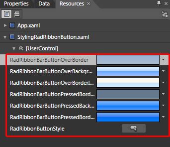 Silverlight RibbonView Styling The RadRibbonButton Telerik UI For