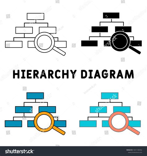 Hierarchy Diagram Business Hierarchy Organogram Chart Stock Vector Royalty Free
