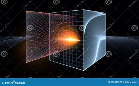 Time Space Distortion Abstract Visualization Of Spacetime Continuum Curvature Generative Ai