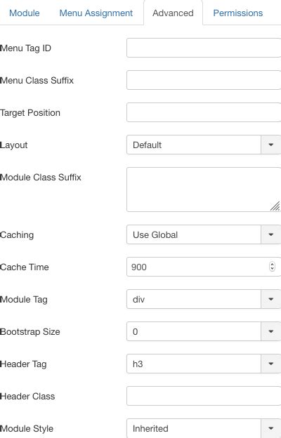Help310 Extensions Module Manager Menu Joomla Documentation