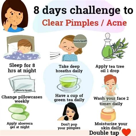 8 Days Challenge To Clear Pimples Artofit