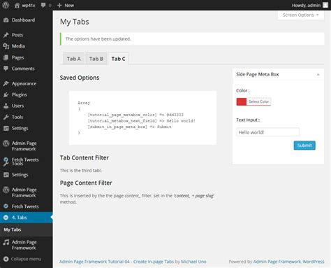 Add A Meta Box In An Admin Page Admin Page Framework