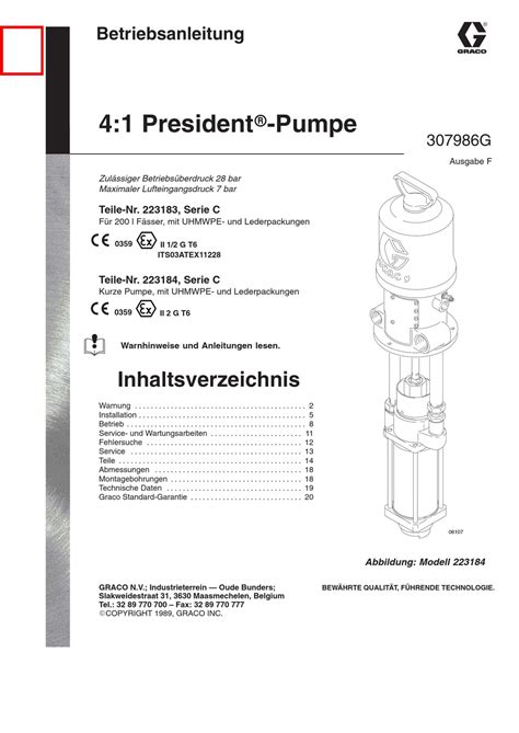Graco C Serie Betriebsanleitung Pdf Herunterladen Manualslib