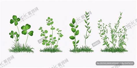 Ai创作图小草插画 四野草背景 杂草草丛草地草坪野草 四叶草插画 春意盎然青草小草杂草 草地布景 春天野草素材 草丛插画 植物剪影素材 四叶草绿植背景素材 高清手绘草本 手绘绿植素材 高清手绘