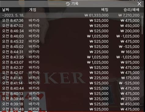 지인의 바카라 노하우