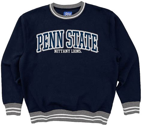 Penn State Nittany Lions Varsity Rib Navy Embroidered Crewneck Nittany