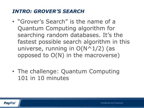 the fastest possible search algorithm ppt