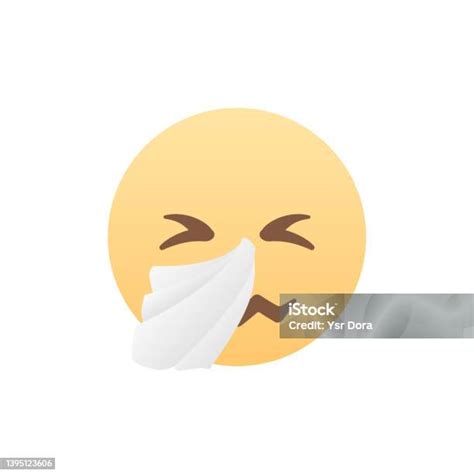 Sneezing Smiley Face Stock Illustration Download Image Now Sneezing