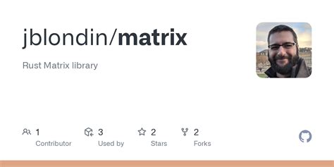 Github Jblondin Matrix Rust Matrix Library
