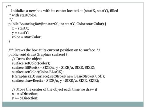 Java Assignment Sample Building Software With Objects Graphics Containers And Animation Ppt