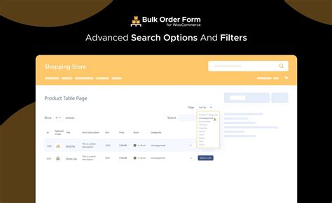 Bulk Order Form For Woocommerce B2b Product Table Plugin