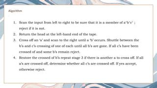 TOC Turing Animated Turing Machines Pptx Technology Computing