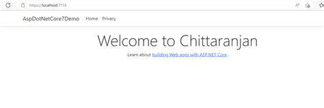 getting started with asp core 7 0