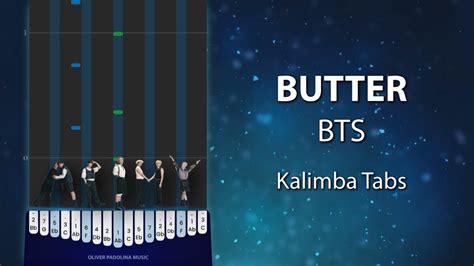 Butter Bts Kalimba Tabs Letter And Number Notes Tutorial