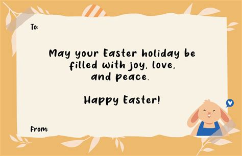 Free Easter Note Template To Edit Online