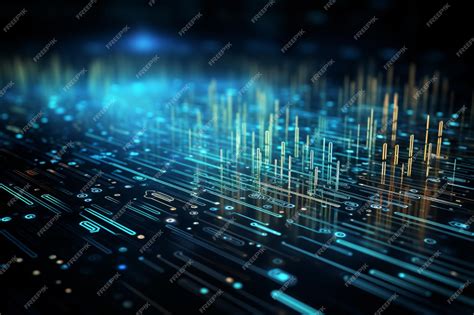 Premium Ai Image Binary Code Waves Depict Data Flow Digital Security In Internet Technology