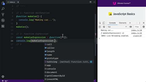 Ultimate Javascript Basics 26 Functions In Depth Function Declarations And Expressions Youtube