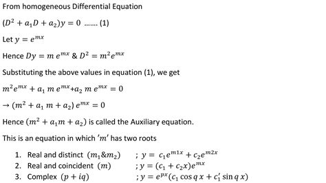 solution of homogeneous linear differential equation yawin