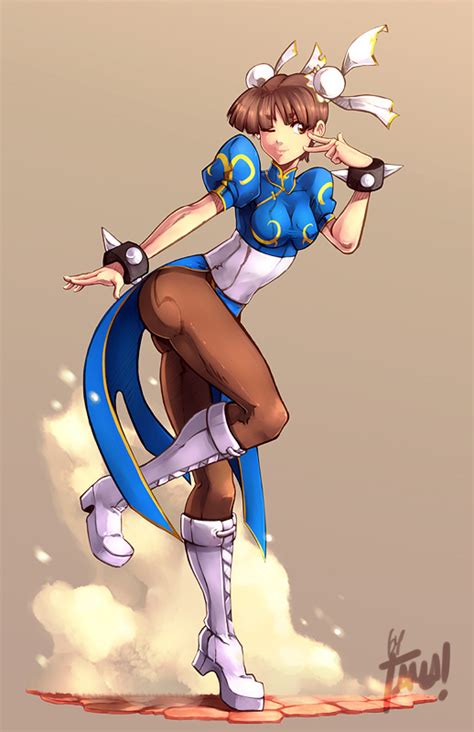 Lazyturtle Tama Lazyturtle Chun Li Capcom Street Fighter 1girl Bracelet Brown Eyes