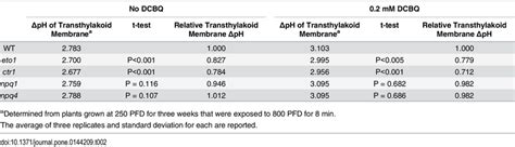 The Transthylakoid Membrane Ph Gradient Is Reduced In Ethylene Mutants
