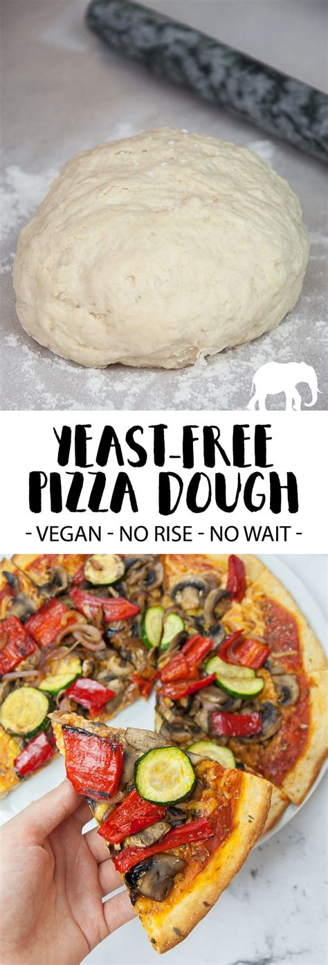 Yeast Free Vegan Pizza Dough Recipe Elephantastic Vegan