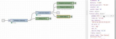 Requesting Time Domain Data From Vibration Sensor Via Node Red Subflow