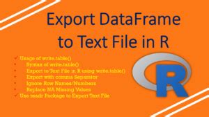 Export Dataframe To Text File In R Spark By Examples