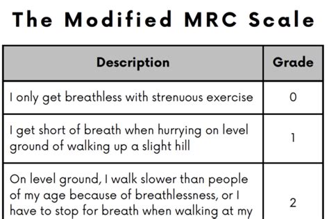 The Mmrc Scale Inhale