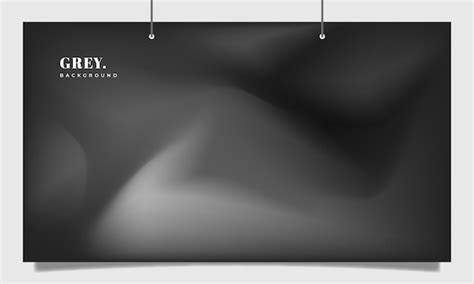 Premium Vector Grey Fluid Gradient Mesh Background Template Copy
