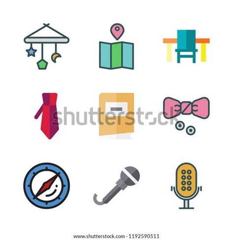 Retro Icon Set Vector Set About Stock Vector Royalty Free 1192590511 Shutterstock